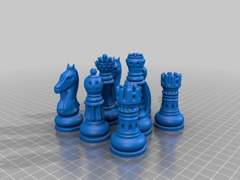 Free STL file Classic Chess Set・Object to download and to 3D print・Cults