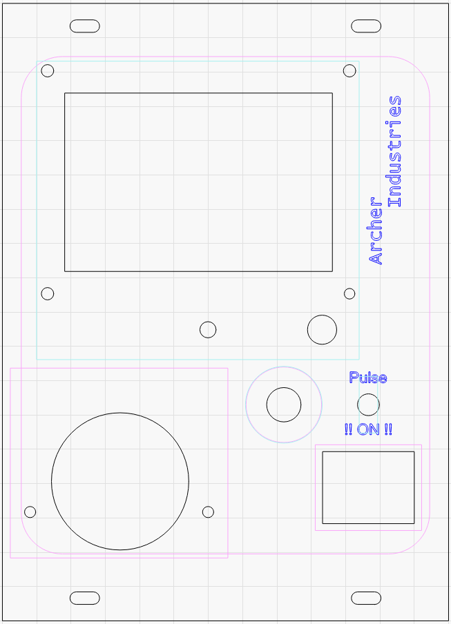 Free DXF file K40 Mini Custom Control Panel for Cohesion3D ...