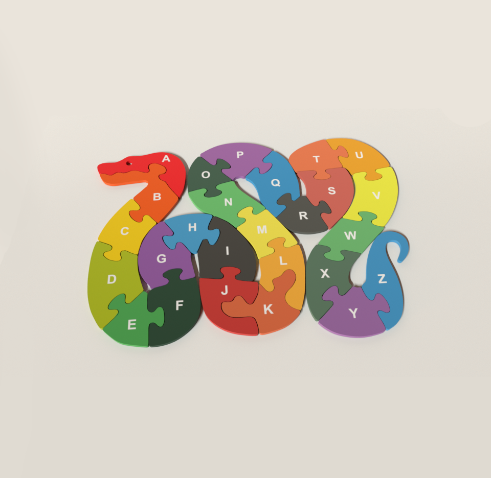 Free STL file Snake Puzzle 🐍・3D print model to download・Cults