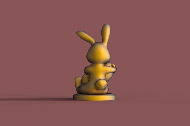 STL file EASTER BUNNY・3D print model to download・Cults