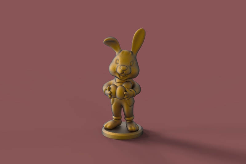 STL file EASTER BUNNY・3D print model to download・Cults