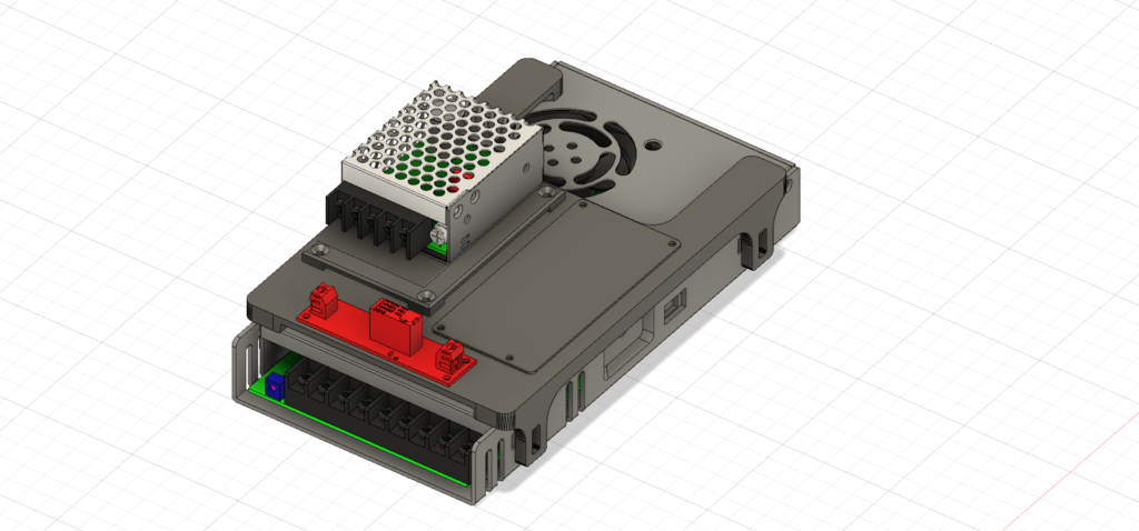 Free 3D file QuinLED Dig Quad, RS-15-5, Relay, LRS-350 PSU Mount・3D printing idea to download・Cults