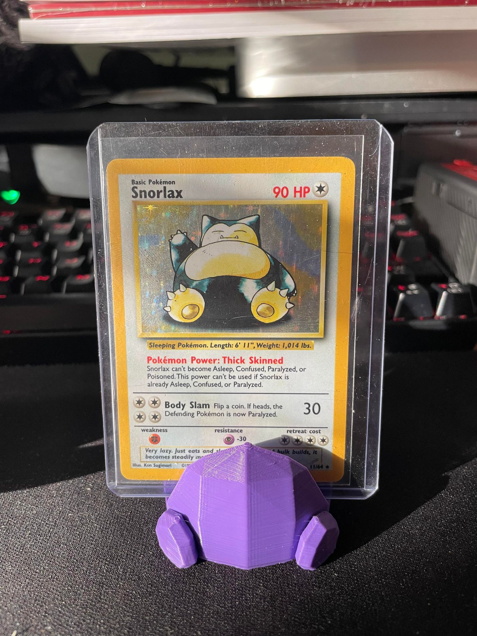 Free STL file Snorlax Card Display Stand - CGC PSA BCG PCG Toploader 🆓 ...