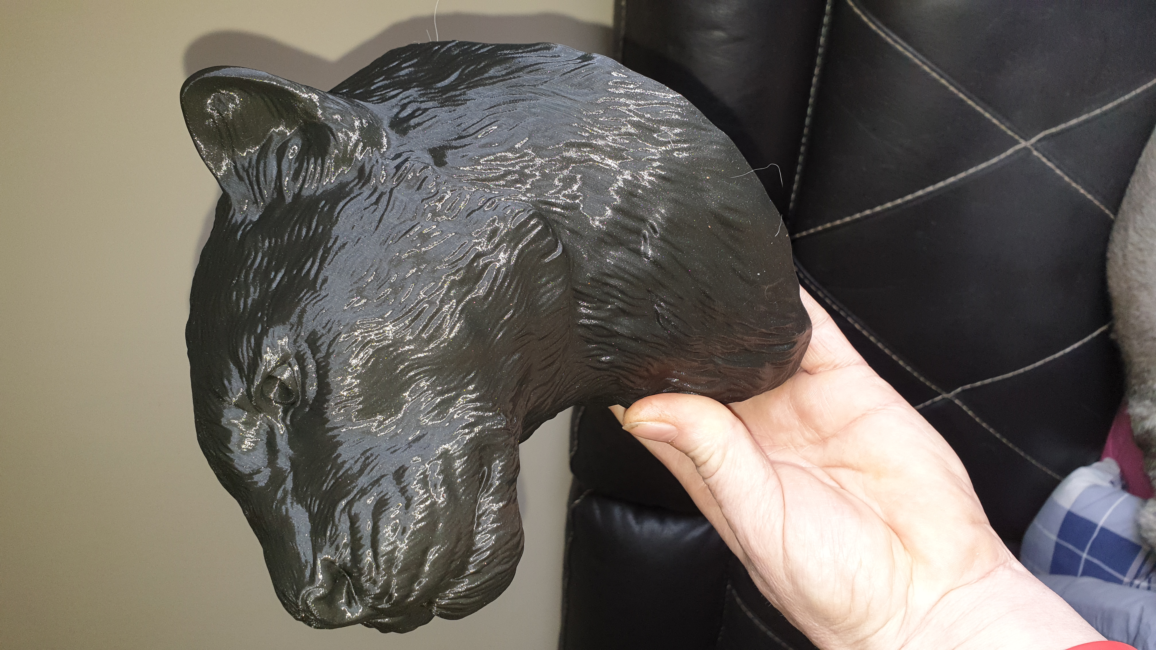 3D printed Panther leopard head • made with Anycubic Kobra Pre-release ...