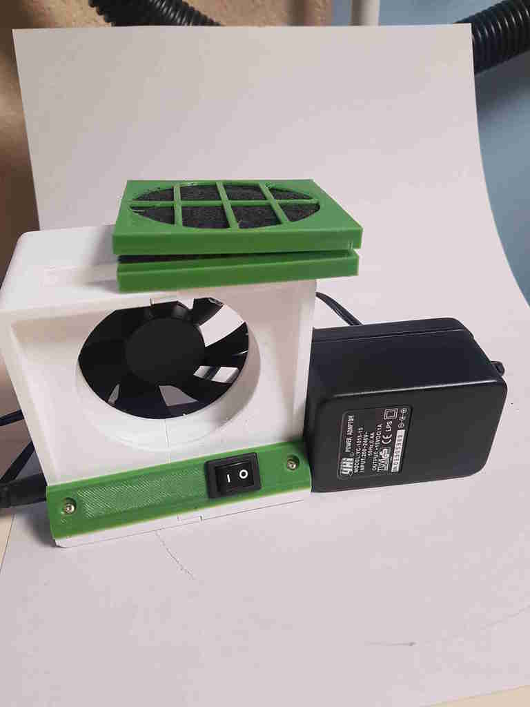 Free 3D file Fume extactor-- solder exhaust 90mm fan 🔧・Object to ...
