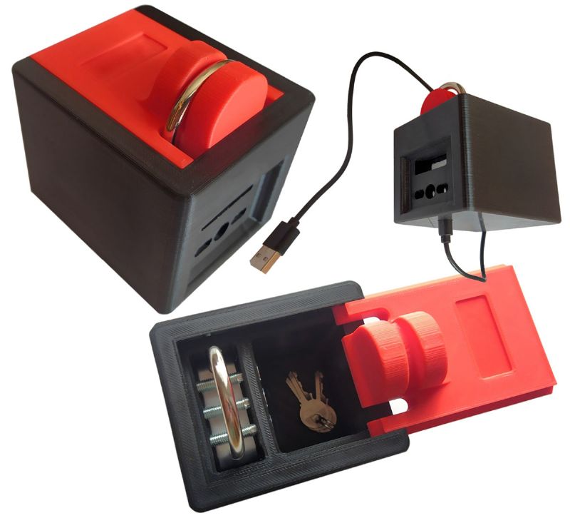 STL file Time locking safe (chest) for keys or cell phones・3D printable ...