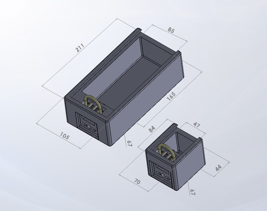 STL file Time locking safe (chest) for keys or cell phones・3D printable ...