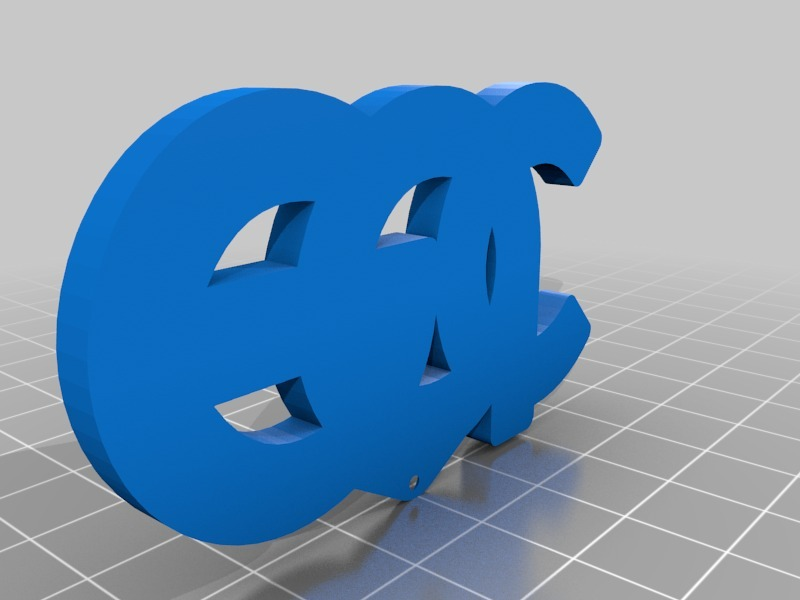Free STL file EDC Logo for use with kandi・3D printer design to download ...