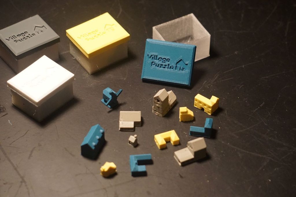 Free STL file Village Puzzle 🧩・3D printable object to download・Cults
