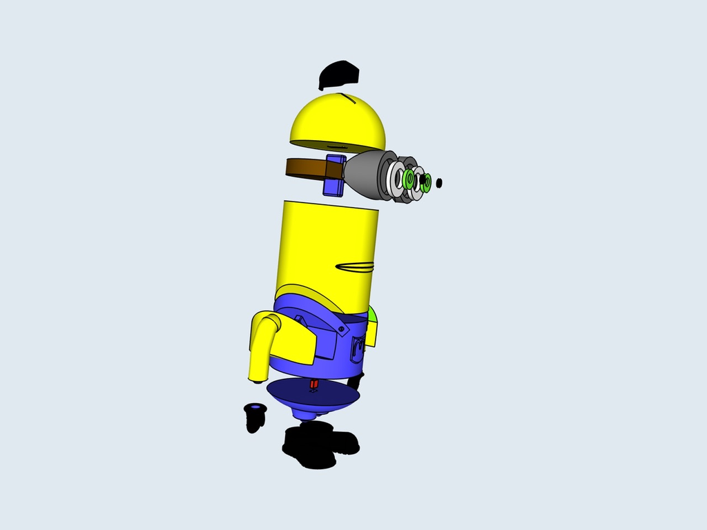 Free STL file Minion Kevin multi color 👹・Design to download and 3D ...