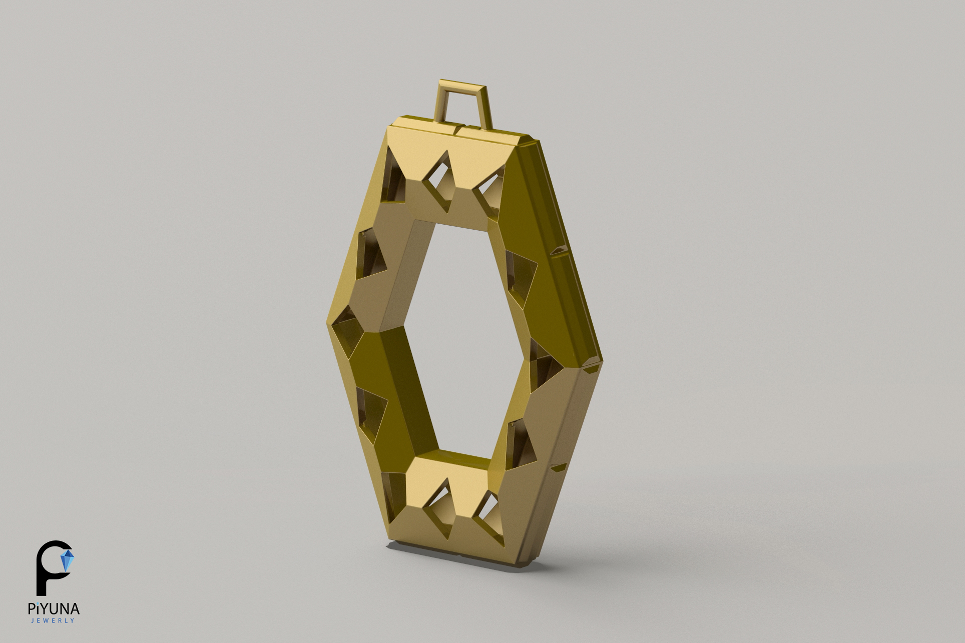 STL file modern style Pendant 055 📿・3D printable model to download・Cults