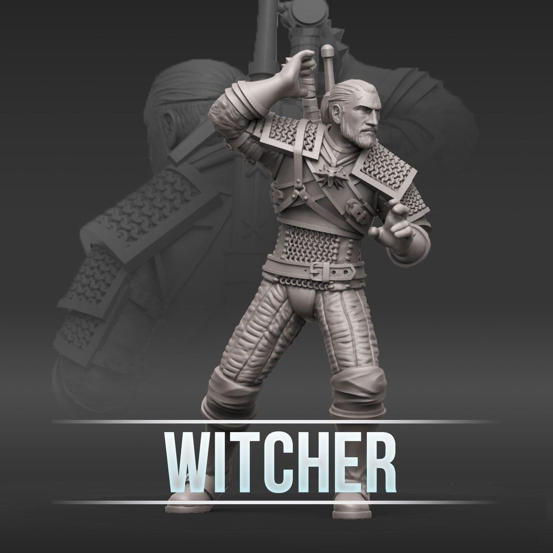 Free STL file The Witcher 👽・3D print object to download・Cults