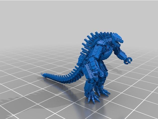 Free STL file Mechagodzilla HIGH POLY 👽・3D printer design to download・Cults