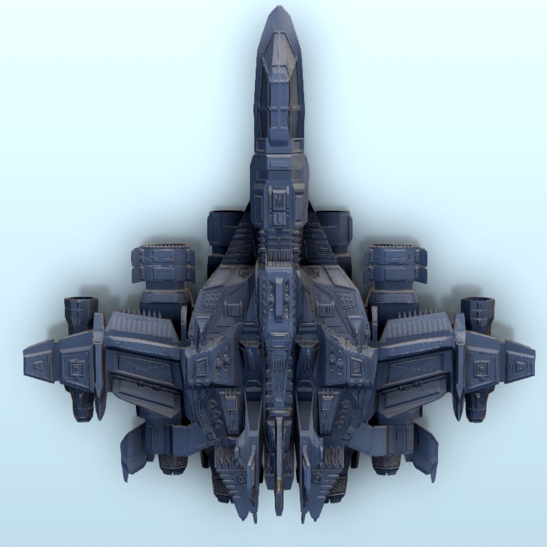 STL file Chryson spaceship 27 - Battleship Vehicle SF Science-Fiction ...