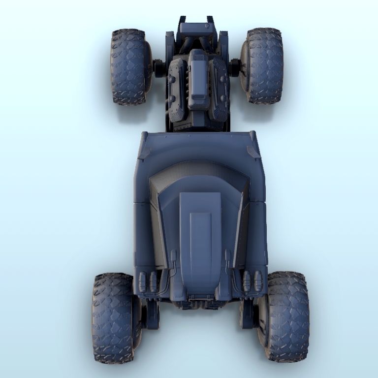 STL file Chaos vehicle 36 - Vehicle automobile SF Science-Fiction ...