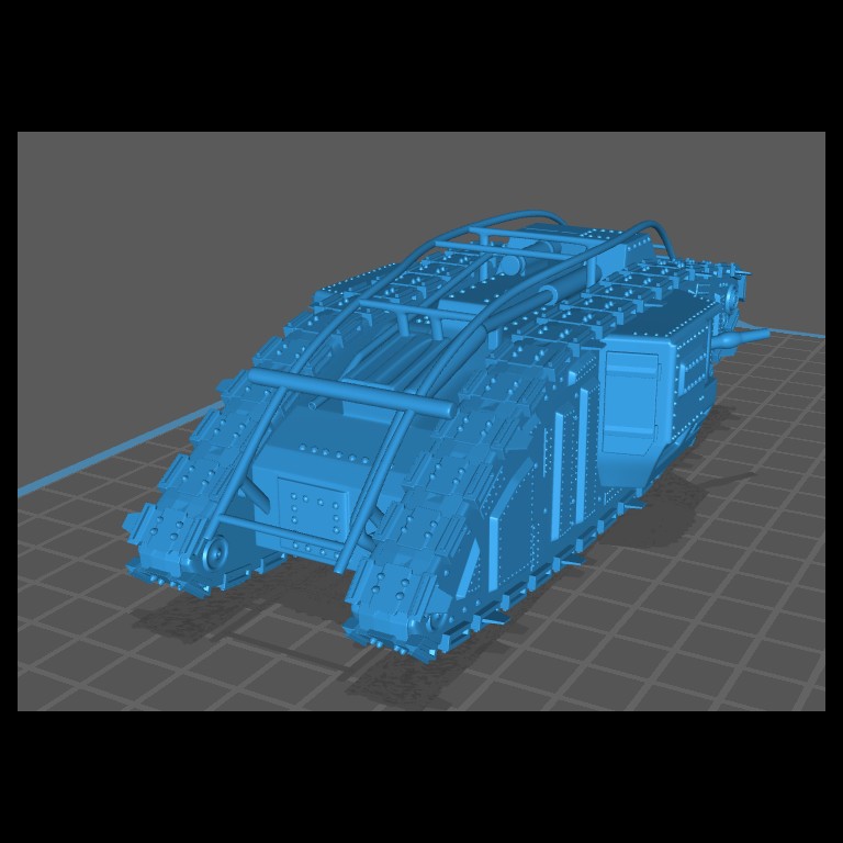 STL file Mark I Male - WW1 tank UK Bolt Action Flames of War First ...