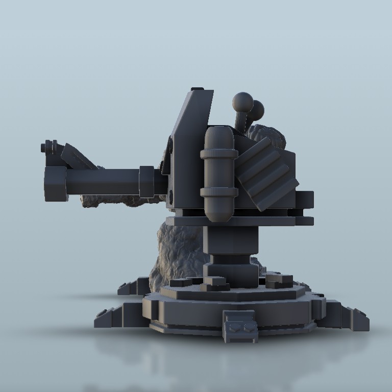 STL file Explosive canon turret (+ destroyed version) - Warhammer 40 ...