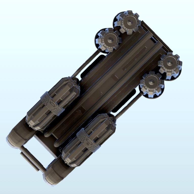 STL file SF flying car with tanks 18 - Vehicle automobile SF Science ...