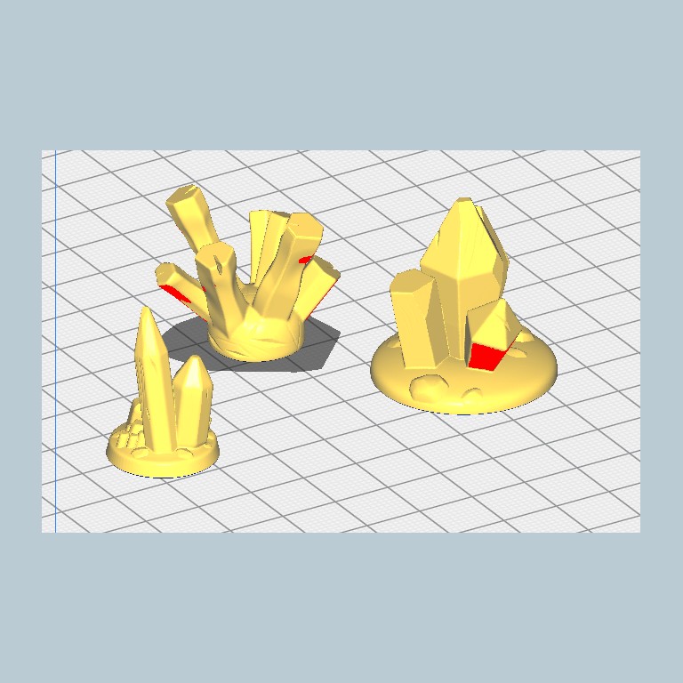 STL file Set of crystals - Warhammer Age of Sigmar Bolt Action Flames ...