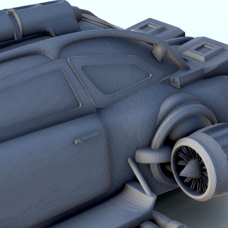 STL file SF flying car 25 - Car SF Science-Fiction Sci-Fi Necromunda ...