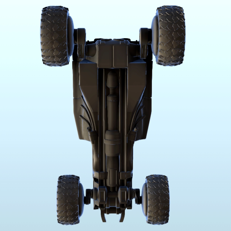 STL file Chaos vehicle 36 - Vehicle automobile SF Science-Fiction ...