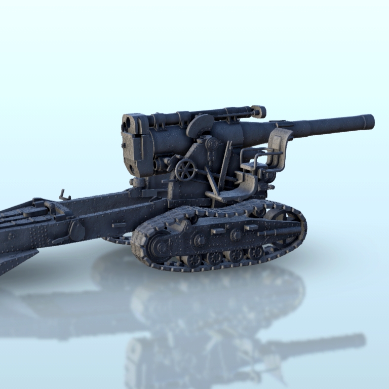 STL file B-4 203 mm howitzer M1931 and Stalinc-2 transport truck - WW2 ...