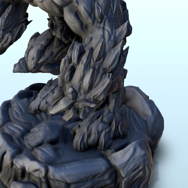 STL file Rock demon with horns - Darkness Chaos Medieval Age of Sigmar ...