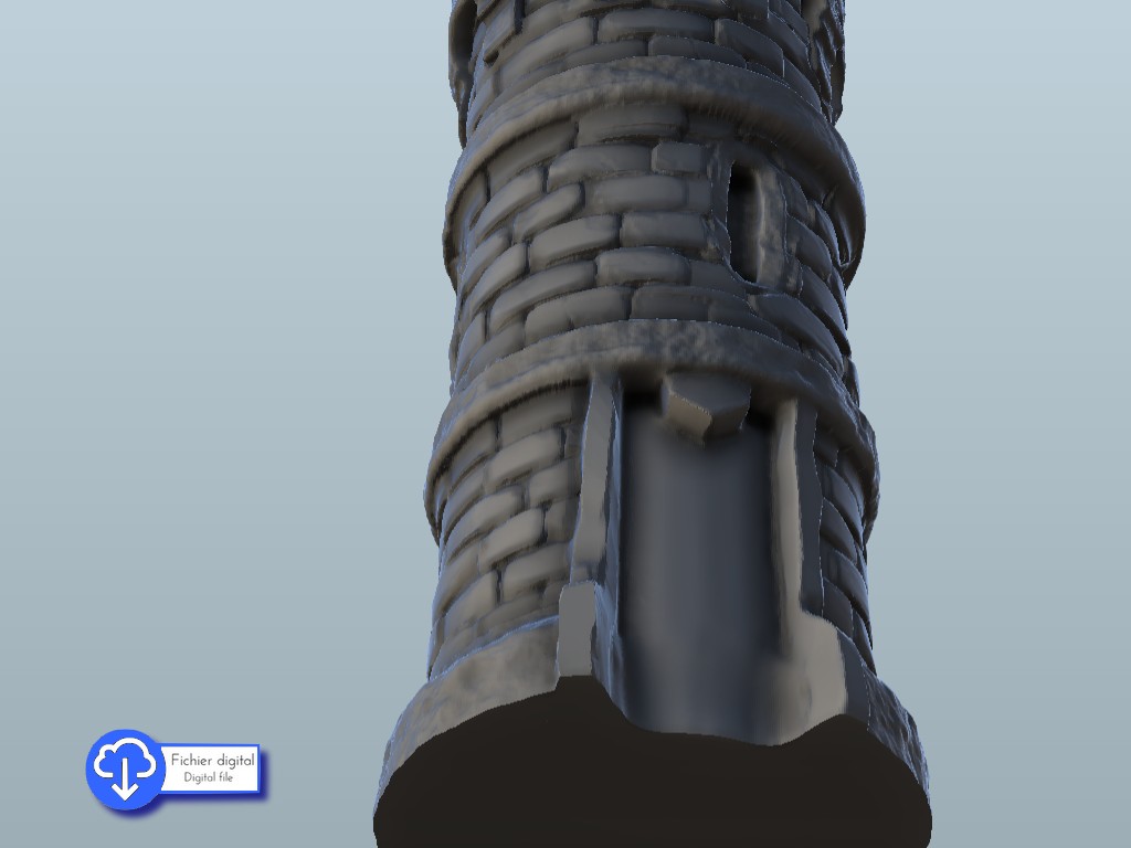 Fichier STL Medieval rounded defense tower - Warhammer Age of Sigmar ...