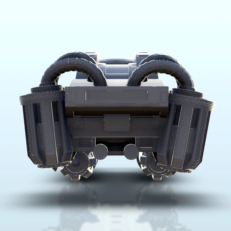 STL file SF flying car with tanks 18 - Vehicle automobile SF Science ...