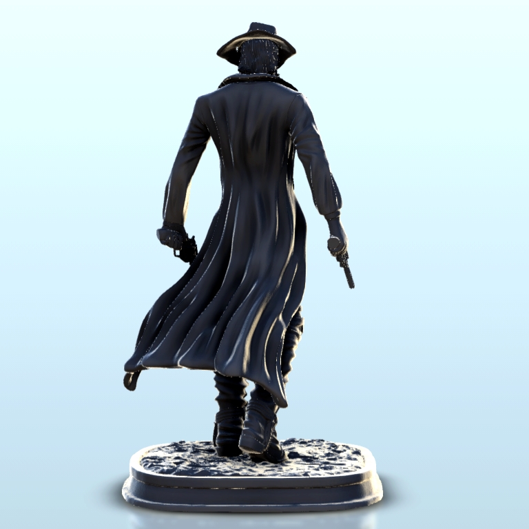 STL file Wild West cowboy with guns - Six Gun Sound Desperado Old ...