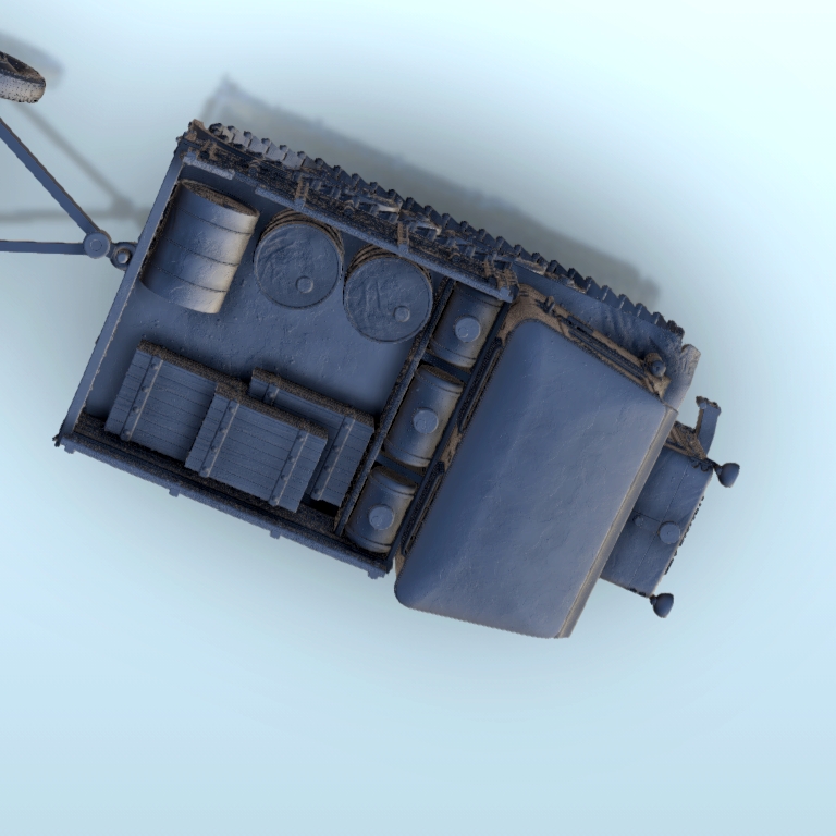 STL file B-4 203 mm howitzer M1931 and Stalinc-2 transport truck - WW2 ...