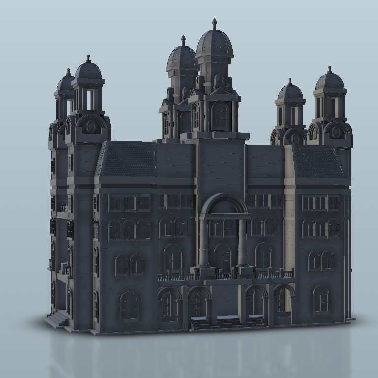 STL file Retro luxurious palace 13 - Flames of war Bolt Action Empire ...