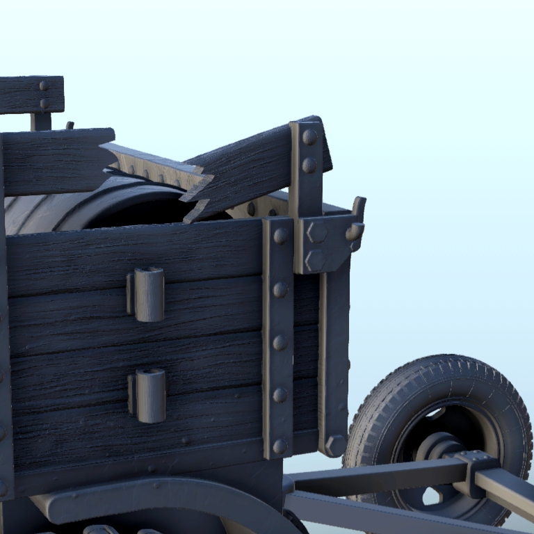 STL file B-4 203 mm howitzer M1931 and Stalinc-2 transport truck - WW2 ...