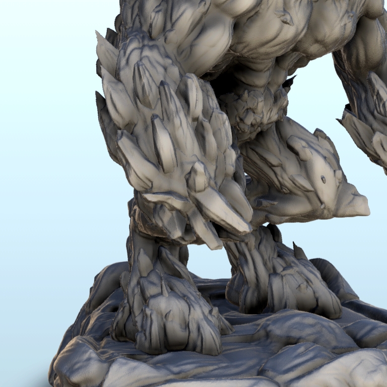 STL file Rock demon with horns - Darkness Chaos Medieval Age of Sigmar ...