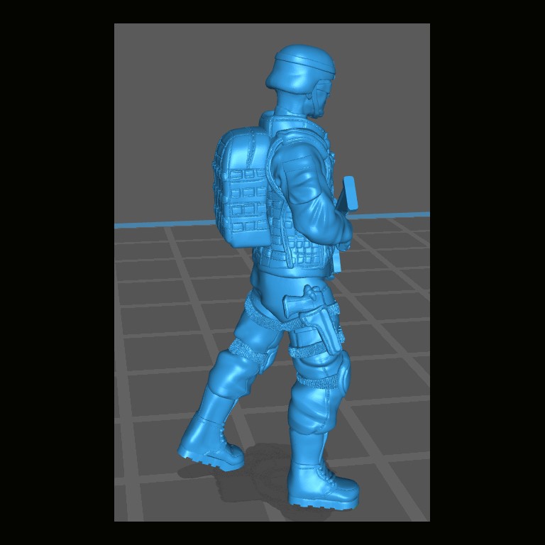 STL file Modern US soldier walking - Marines Flames of war Bolt Action ...