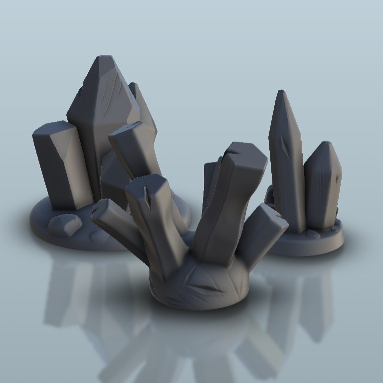STL file Set of crystals - Warhammer Age of Sigmar Bolt Action Flames ...