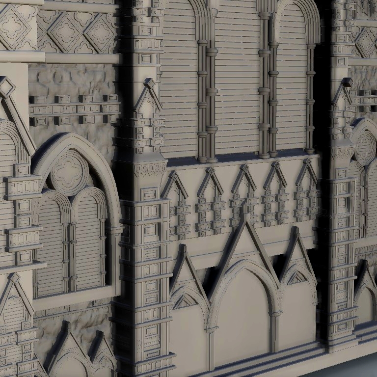 Fichier STL Gothic monastry 3 - Flames of war Bolt Action Modern Dark ...