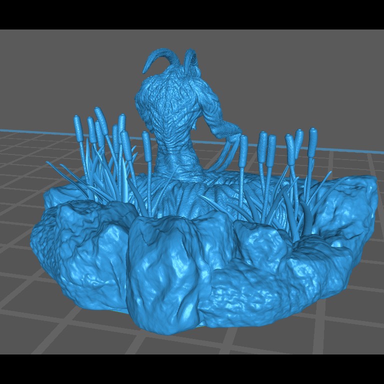 STL file Demonic swamp monster - Darkness Chaos Medieval Age of Sigmar ...