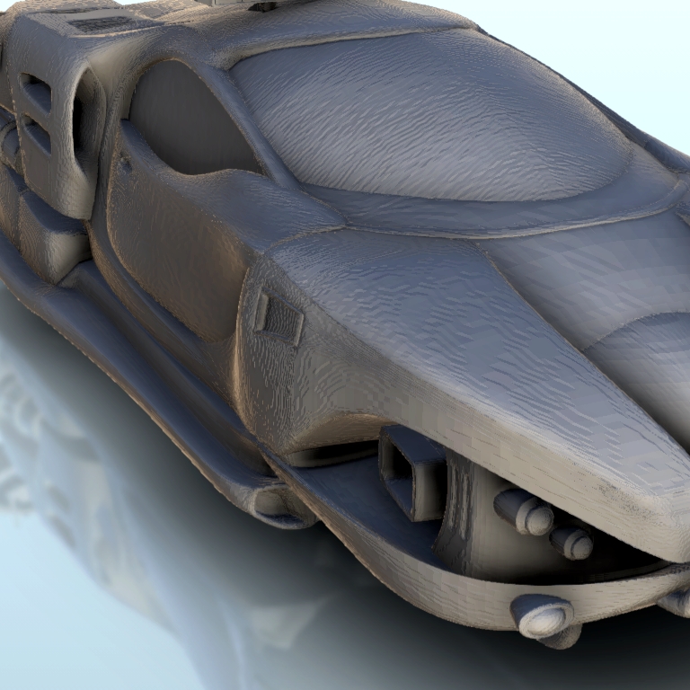 STL file SF police flying car 9 - Vehicle tank SF Science-Fiction Sci ...