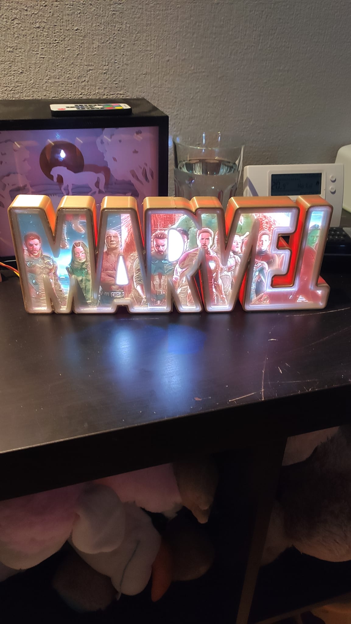 3D printer Marvel lithophane lamp • made with Ender 3 V2・Cults
