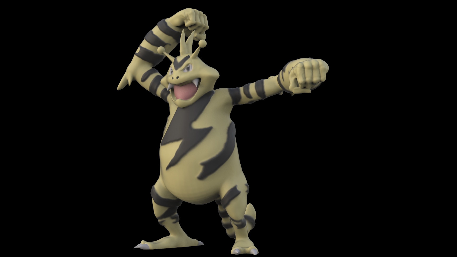 Free STL file Electabuzz 2 🐉・3D printer model to download・Cults