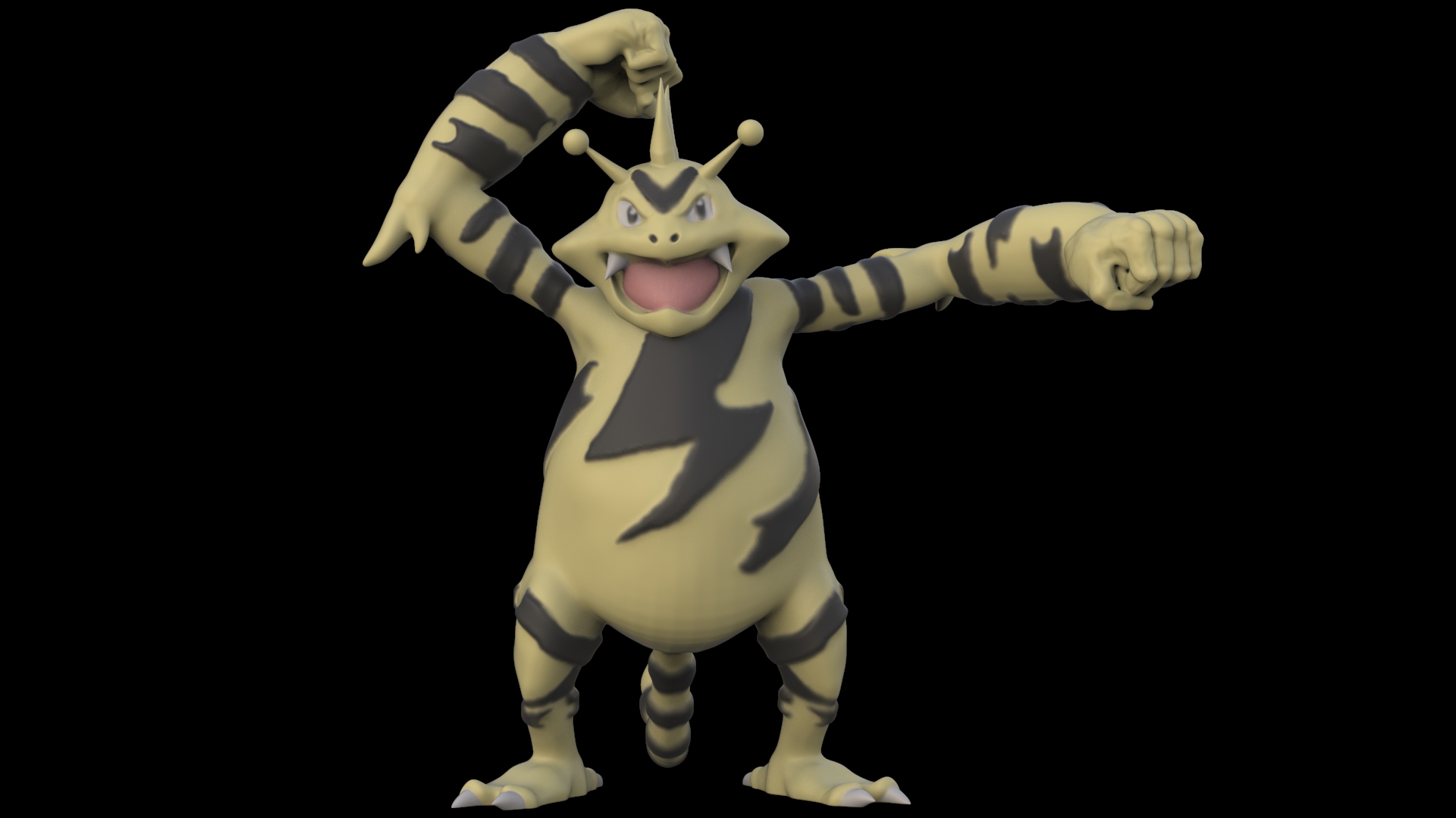 Free STL file Electabuzz 2 🐉・3D printer model to download・Cults