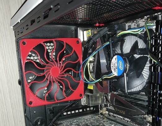 Free STL file 120mm computer fan cover・Object to download and to 3D ...