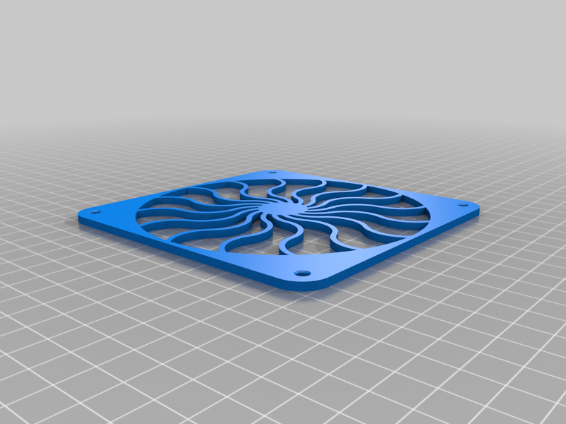 Free STL file 120mm computer fan cover 🖥️・Object to download and to 3D ...