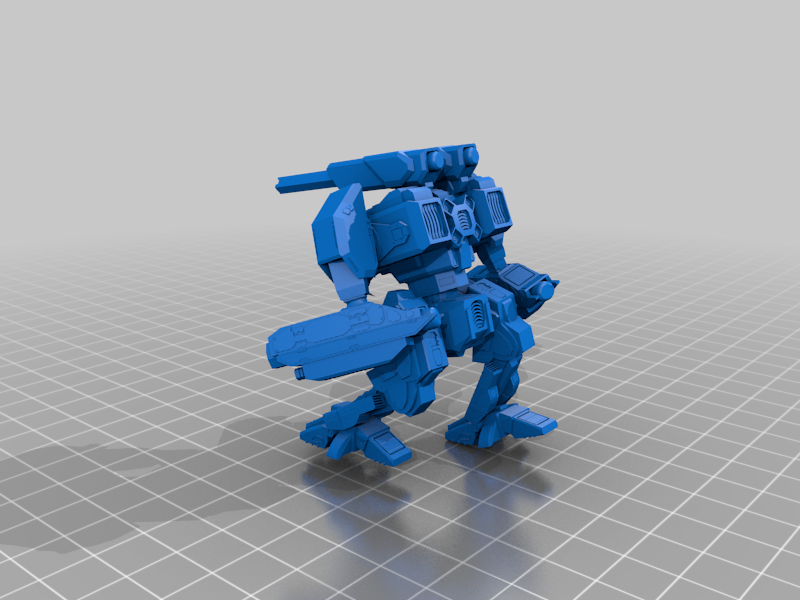 Free STL file Hyperion HYP-1 superheavy Battlemech・3D printable model ...