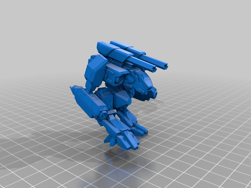 Free STL file Hyperion HYP-1 superheavy Battlemech 🎲・3D printable model ...