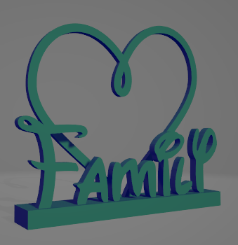 STL file Disney Family sign・3D print object to download・Cults