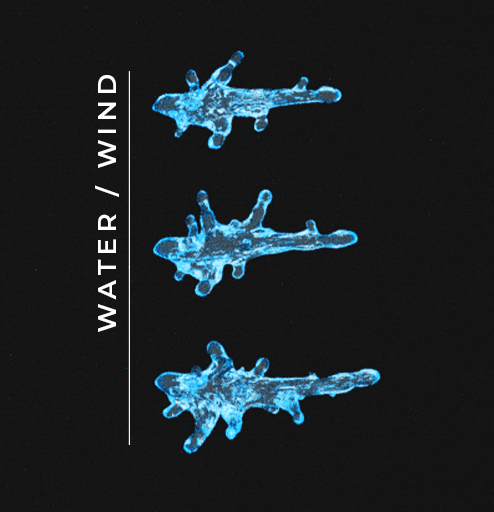 STL file Water magic effect (3 variants/sizes) 🚰・Template to download ...