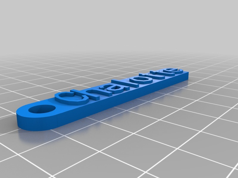 Free STL file Keychain Chalotte・3D printing template to download・Cults