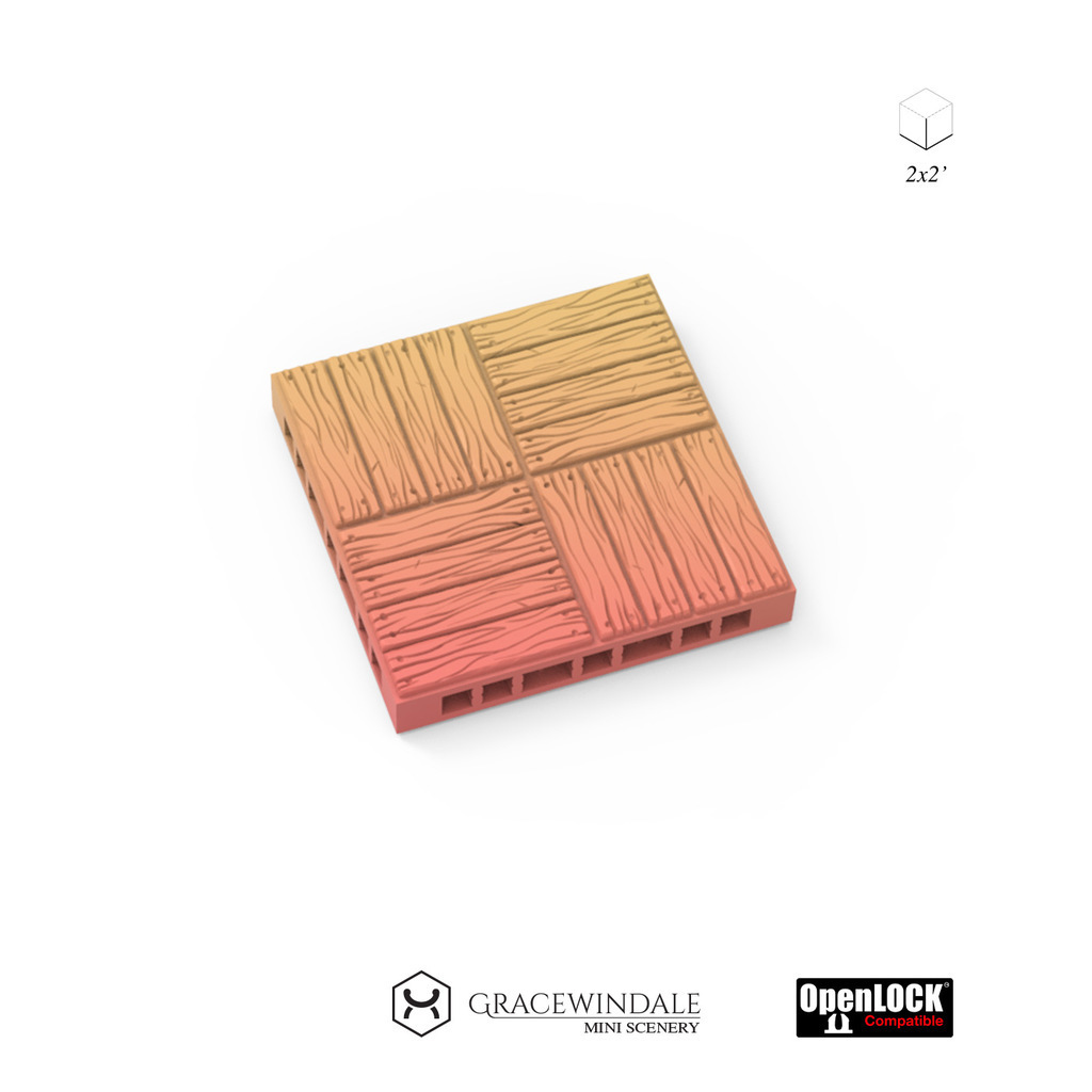 Free STL file Wooden floor tile 🪵・3D print model to download・Cults